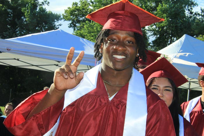 Kingston High School graduation was held at the Crosby School this year ...